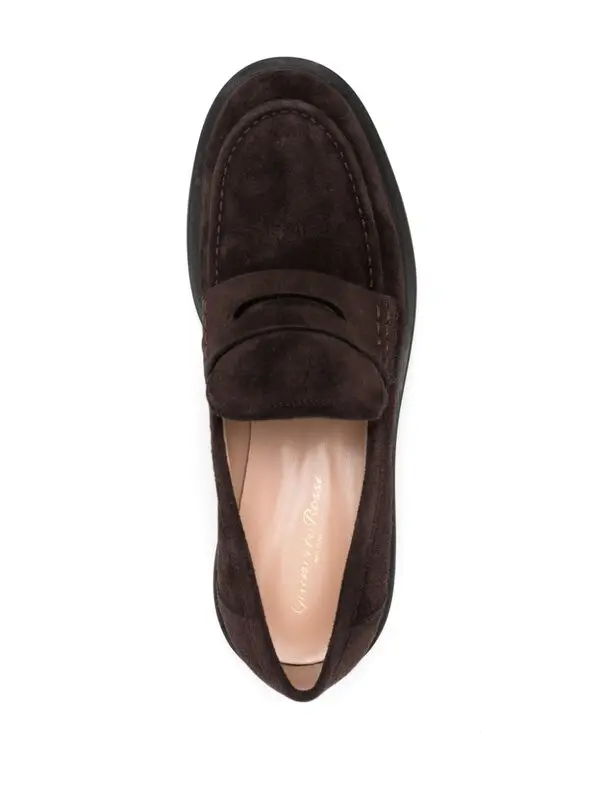 GIANVITO ROSSI Harris Loafers - Brown