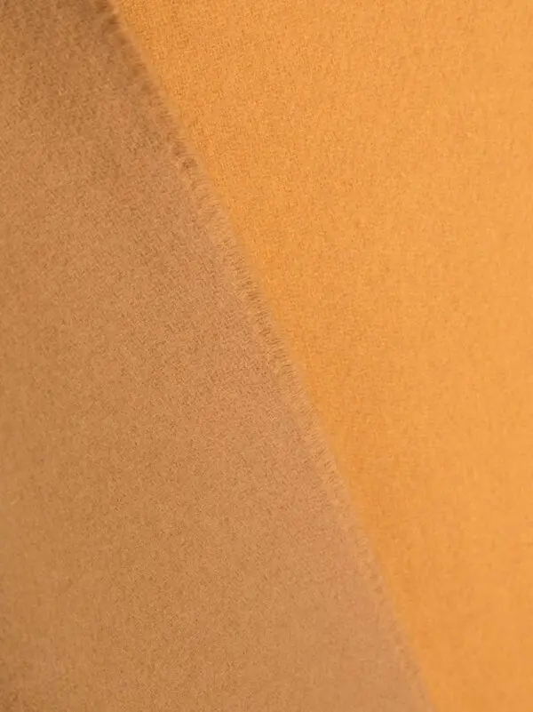 Maison Kitsuné Fox-patch Fringed Scarf - Neutrals