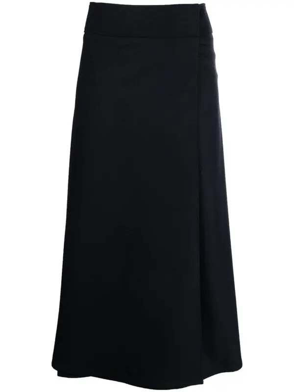Peserico High-waisted A-line Midi Skirt