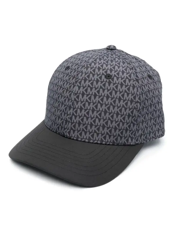 Michael Kors Monogram Jacquard Cap - Black