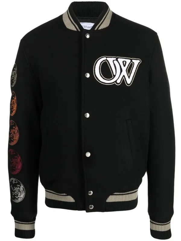 Off-White Logo-appliqué Bomber Jacket