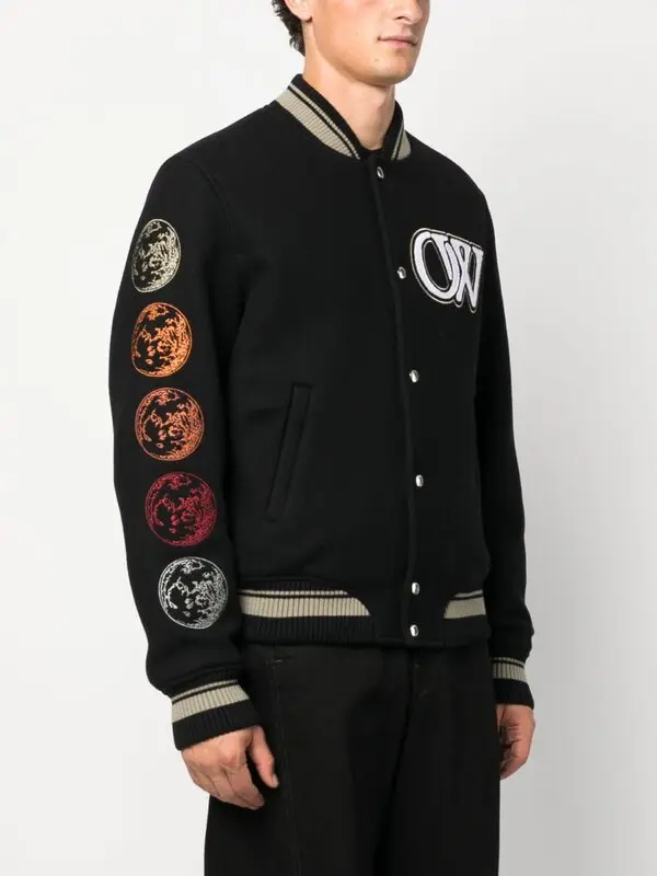 Off-White Logo-appliqué Bomber Jacket