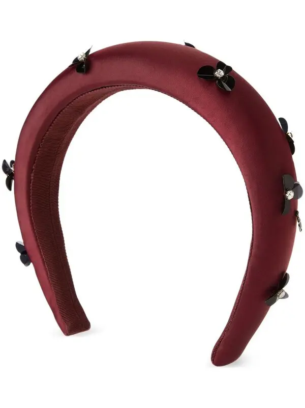MAISON MICHEL Miwa 3d Sequin-embellished Headband - Red