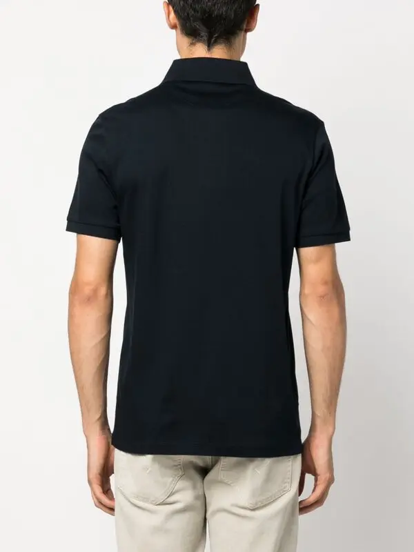 BOSS Slim-cut Cotton Polo Shirt - Blue
