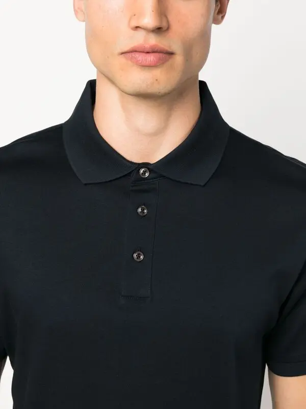 BOSS Slim-cut Cotton Polo Shirt - Blue