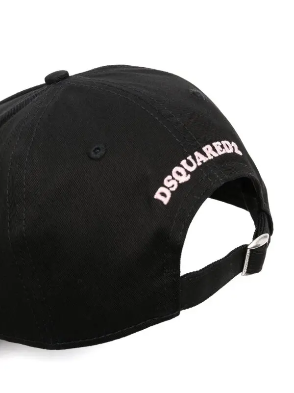 Dsquared2 Slogan Embroidered Cotton Baseball Cap