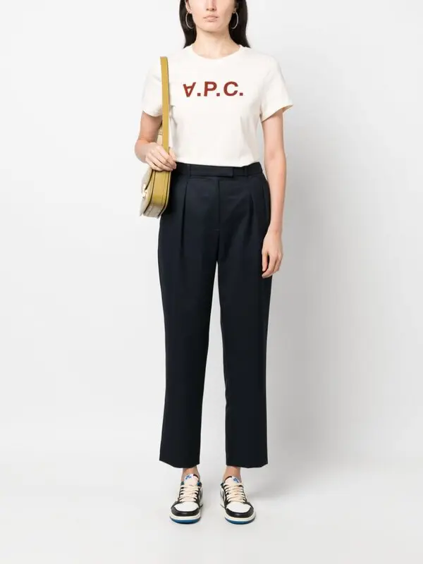 A.p.c. Logo-print T-shirt - Neutrals
