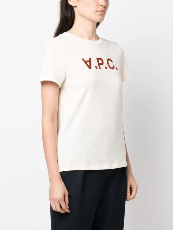 A.p.c. Logo-print T-shirt - Neutrals