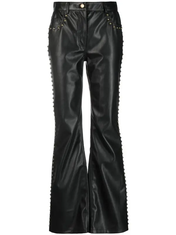 Moschino Stud-detail Mid-rise Trousers