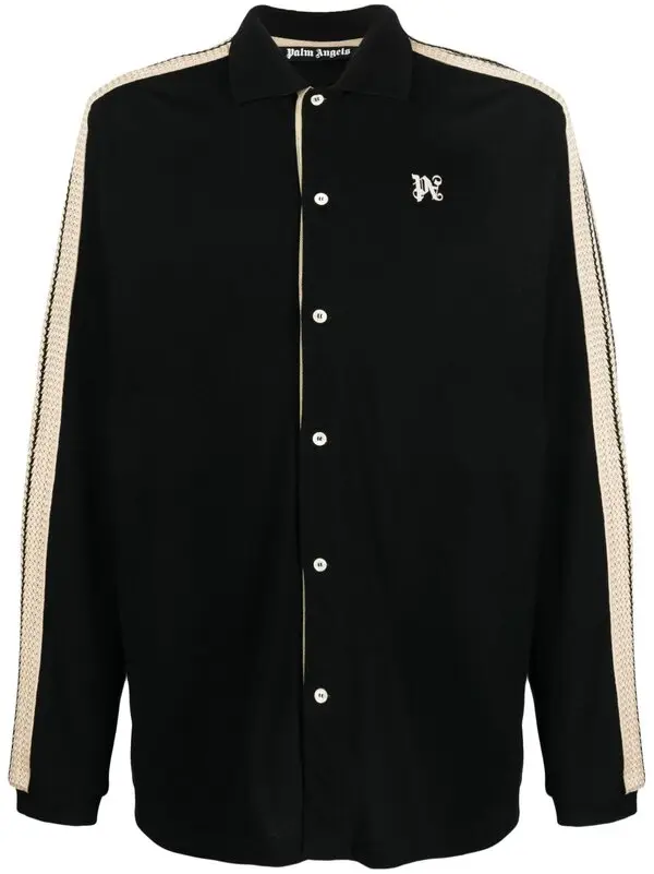 Palm Angels Pa Monogram Cotton Shirt
