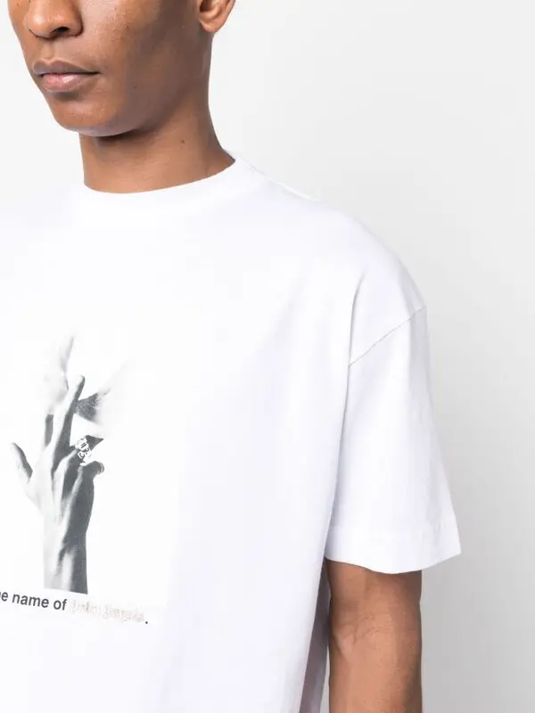 Palm Angels Hand-photo Cotton T-shirt