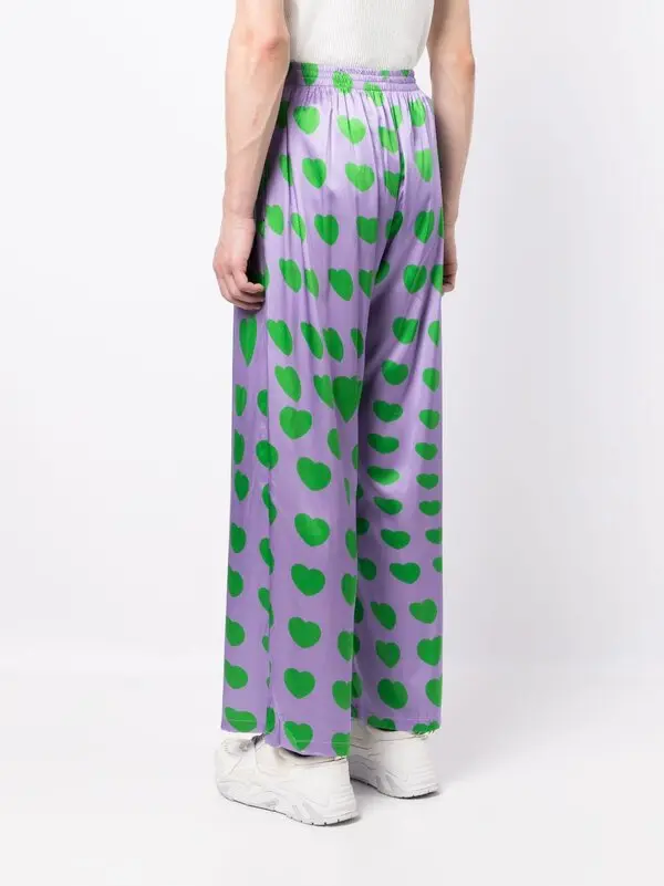 Natasha Zinko Heart-print Flared Trousers