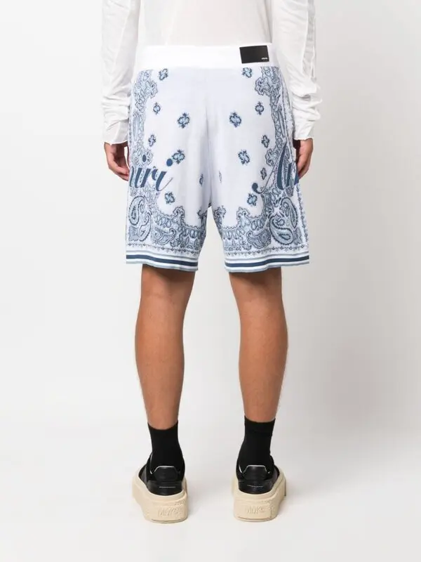 Amiri Paisley Print Drawstring Shorts
