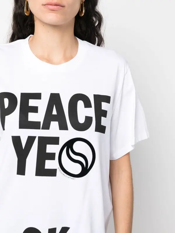 Stella McCartney Slogan-print Cotton T-shirt