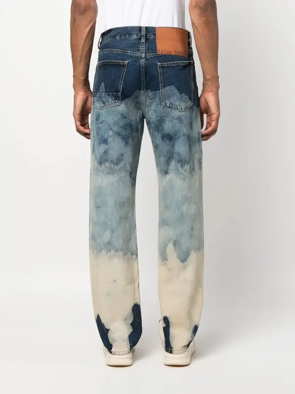 Palm Angels Tie-dye Straight Jeans