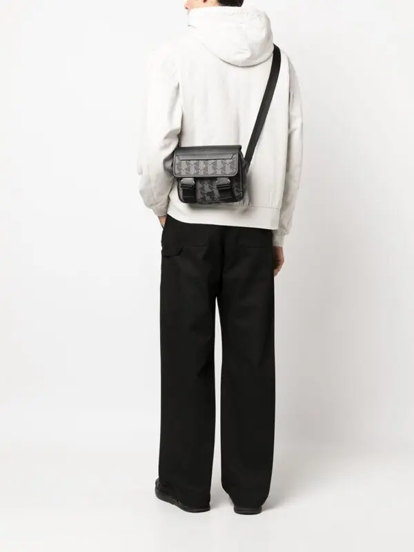 Lacoste Monogram-pattern Messenger Bag