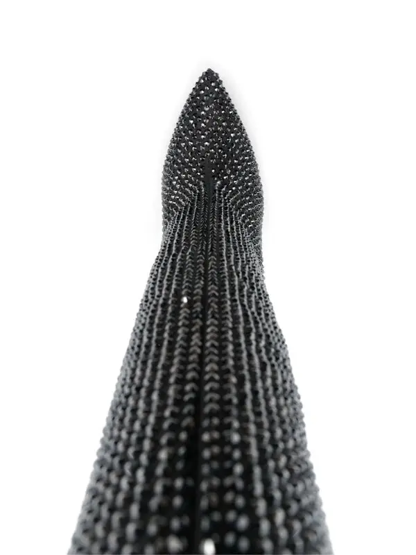 Paris Texas Holly 115mm Crystal-embellished Boots - Black