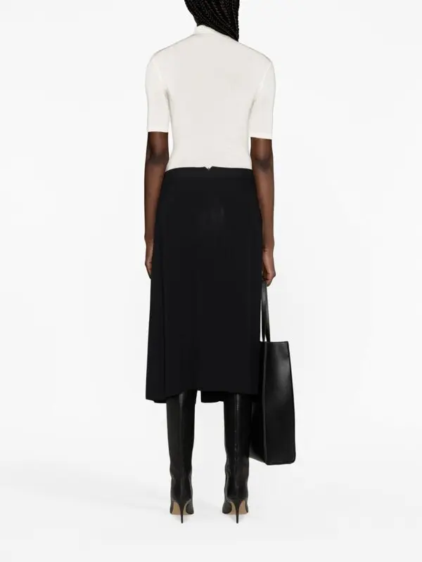 Off-White Logo-print Mock-neck Top - White