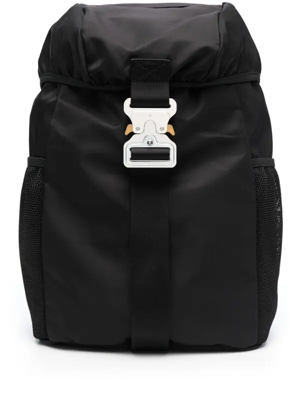 1017 Alyx 9sm Logo-Print Straps Backpack - Black | Editorialist