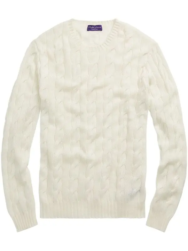 Ralph Lauren Purple Label Cable-knit Cashmere Jumper - Neutrals
