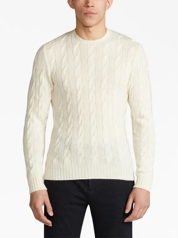 Ralph Lauren Purple Label Cable-knit Cashmere Jumper - Neutrals