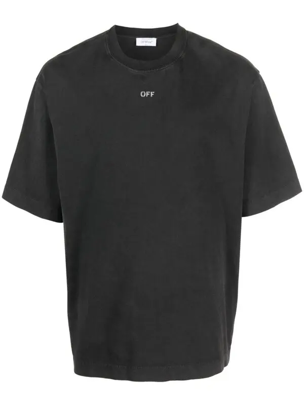 Off-White People-print Cotton T-shirt