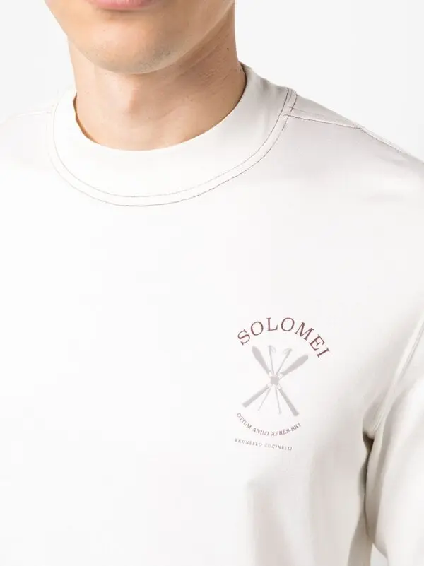 Brunello Cucinelli Embroidered T-shirt