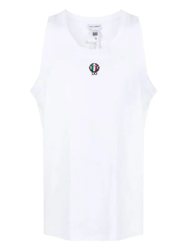 Dolce & Gabbana Logo-embroidered Tank Top