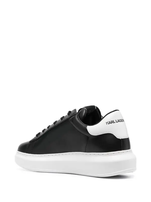 Karl Lagerfeld Logo-appliqué Leather Sneakers