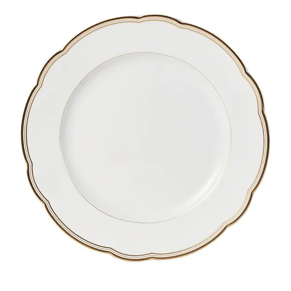 Bernardaud Pompadour Dinner Plate - White/gold