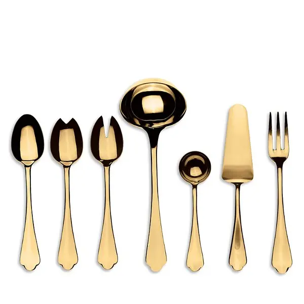 MEPRA Dolce Vita 7 Piece Serving Set - Gold