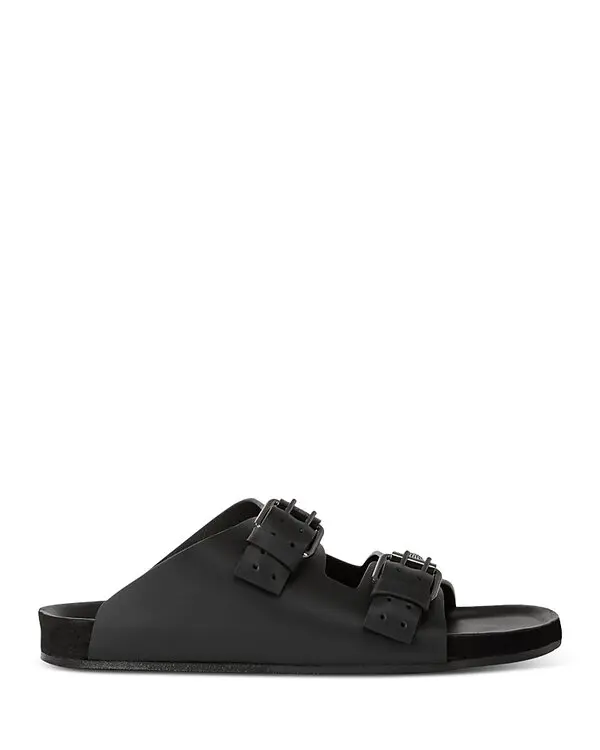 The Kooples Buckled Slide Sandals In Black - 66% Off  display picture 3