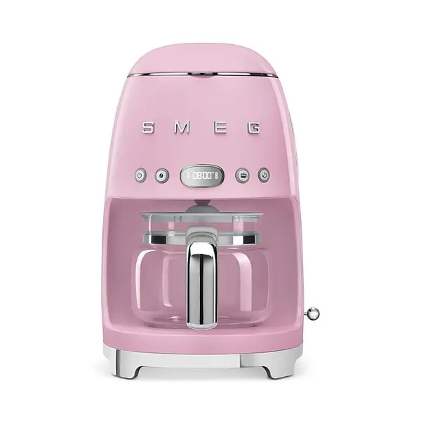 SMEG Retro Style Drip Coffee Maker - Pink Dcfpkus