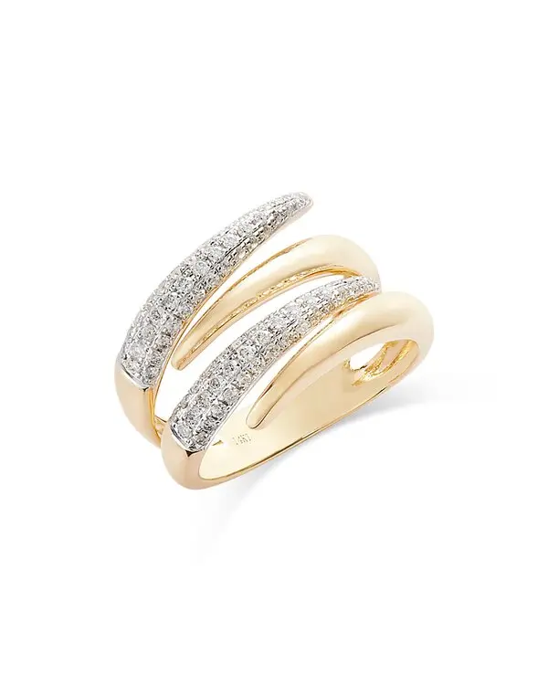 Bloomingdale'S Diamond Wrap Ring 0.55 Tcw In 14k Yellow - Gold