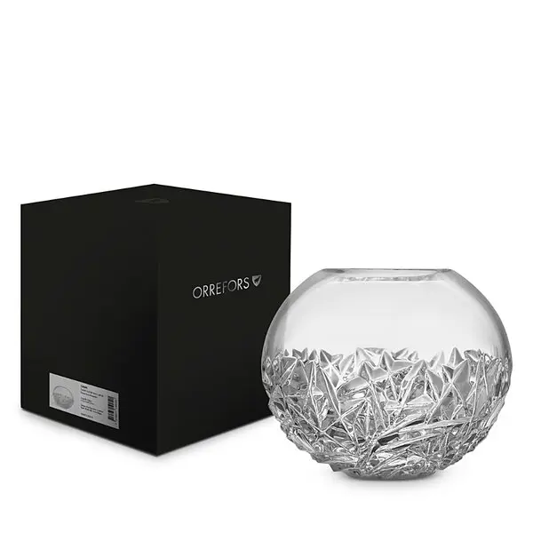 ORREFORS Carat Globe Large Vase - Clear