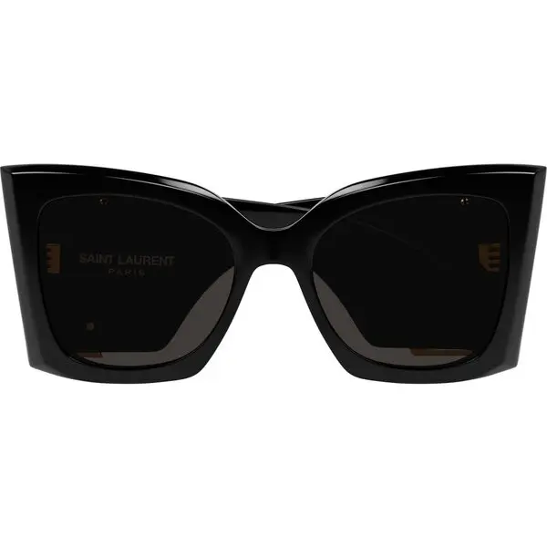 Saint Laurent Blaze 54mm Cat Eye Sunglasses - Black