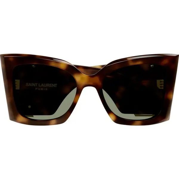 Saint Laurent Blaze 54mm Cat Eye Sunglasses - Brown