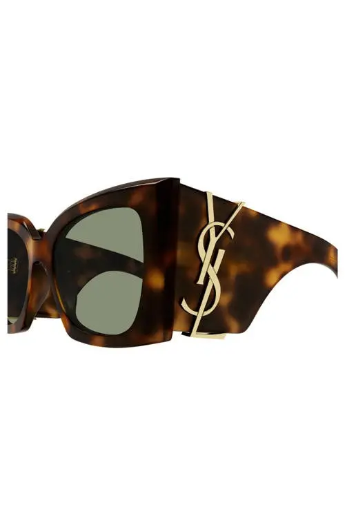 Saint Laurent Blaze 54mm Cat Eye Sunglasses - Brown
