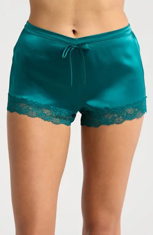 ETAM Milky Silk Pajama Shorts - Anise Absinthe