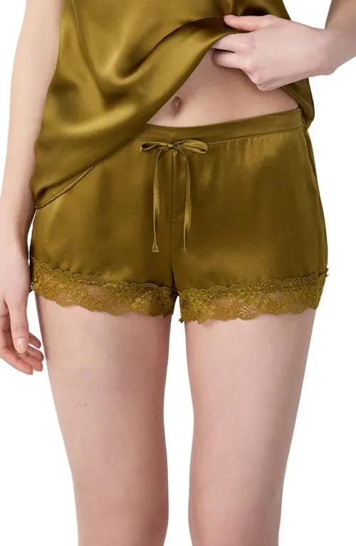 ETAM Milky Silk Pajama Shorts - Copper