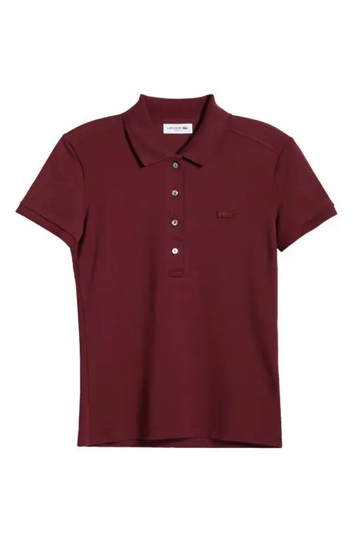 Lacoste X Bandier Slim Fit Piqué Polo - Zinfandel