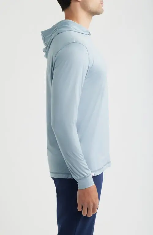 Johnnie-o Talon Prep-formance Long Sleeve Hooded T-shirt - Dusty Blue