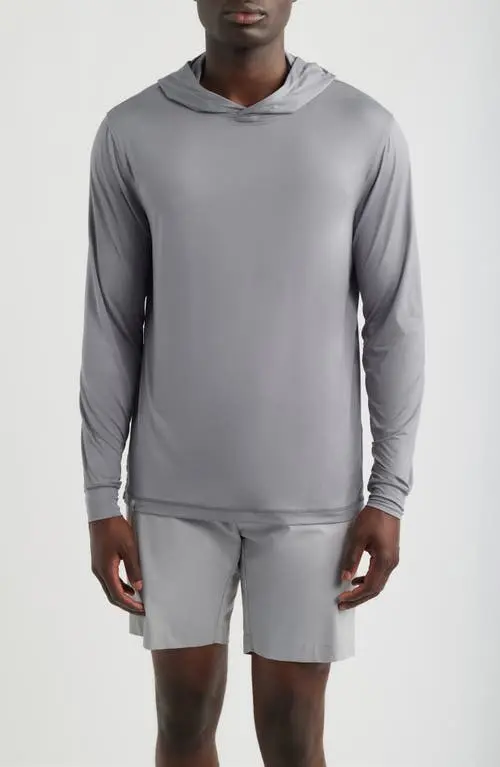 Johnnie-o Talon Prep-formance Long Sleeve Hooded T-shirt - Thunder