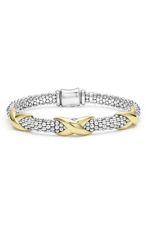 Lagos Embrace Station Bracelet - Silver/gold