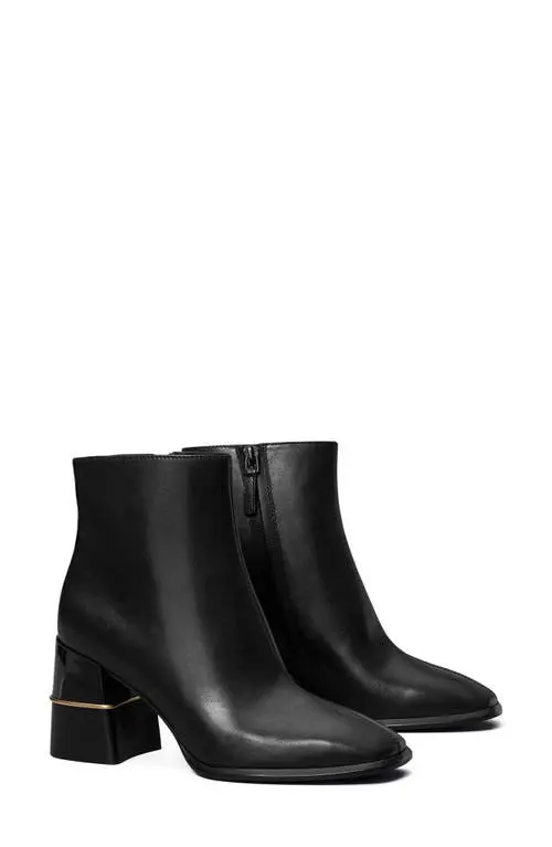 Tory Burch Leather Ankle Bootie - Perfect Black
