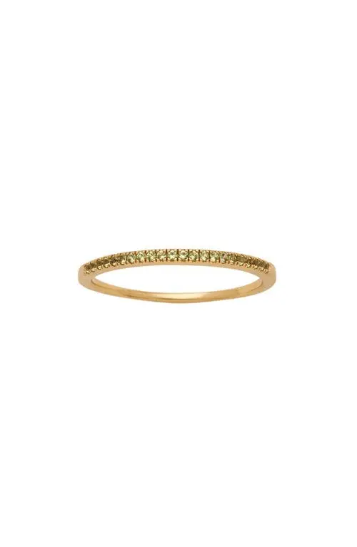 MADE BY MARY Birthstone Stacking Ring - Gold August