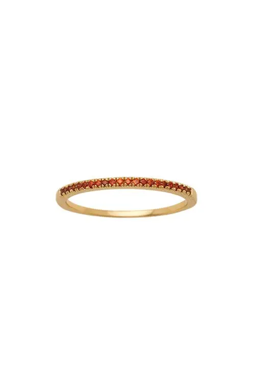 MADE BY MARY Birthstone Stacking Ring - Gold January
