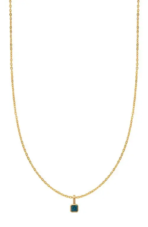 MADE BY MARY Birthstone Pendant Necklace - Gold