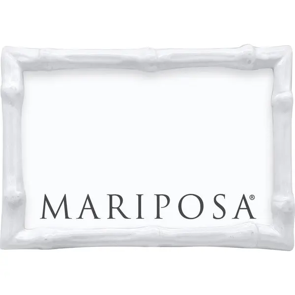 MARIPOSA Sand Cast Aluminum Picture Frame - White