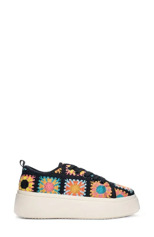 Chinese Laundry Rambling Crochet Platform Sneakers